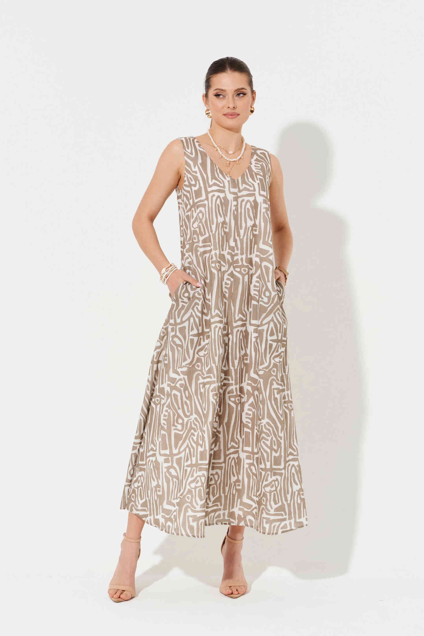 Платье 72883 бежевый Ketty купить - 6% скидка | в наличии